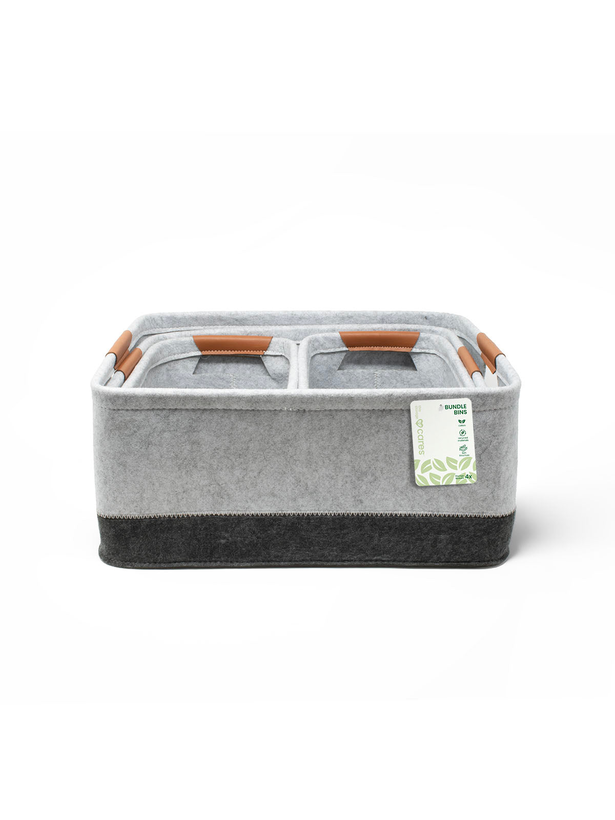 Bundle Bins 2 - 4x LG Felt Storage Bins – Cares Brand