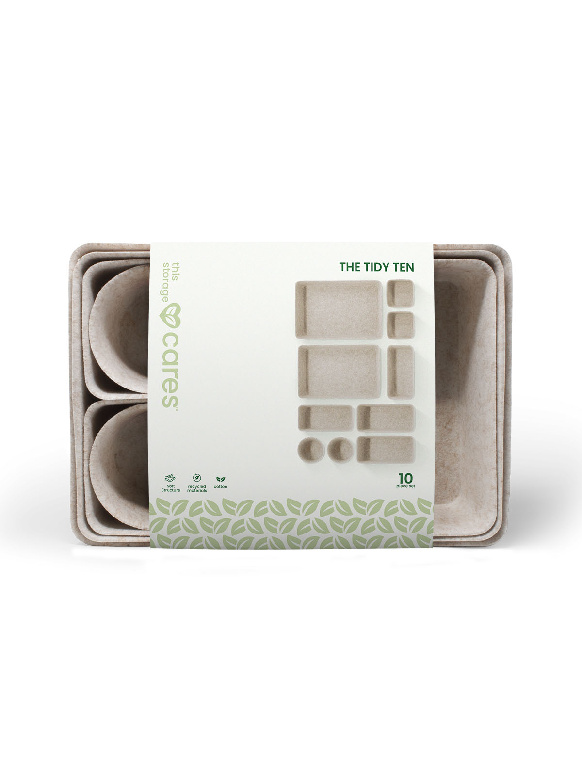 Tidy Ten - 10x Drawer Organizers - Ivory – Cares Brand